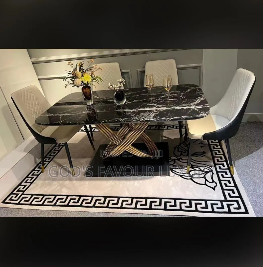 Marble Dining Table and Chairs. for sale - God's Favour Luxury ...