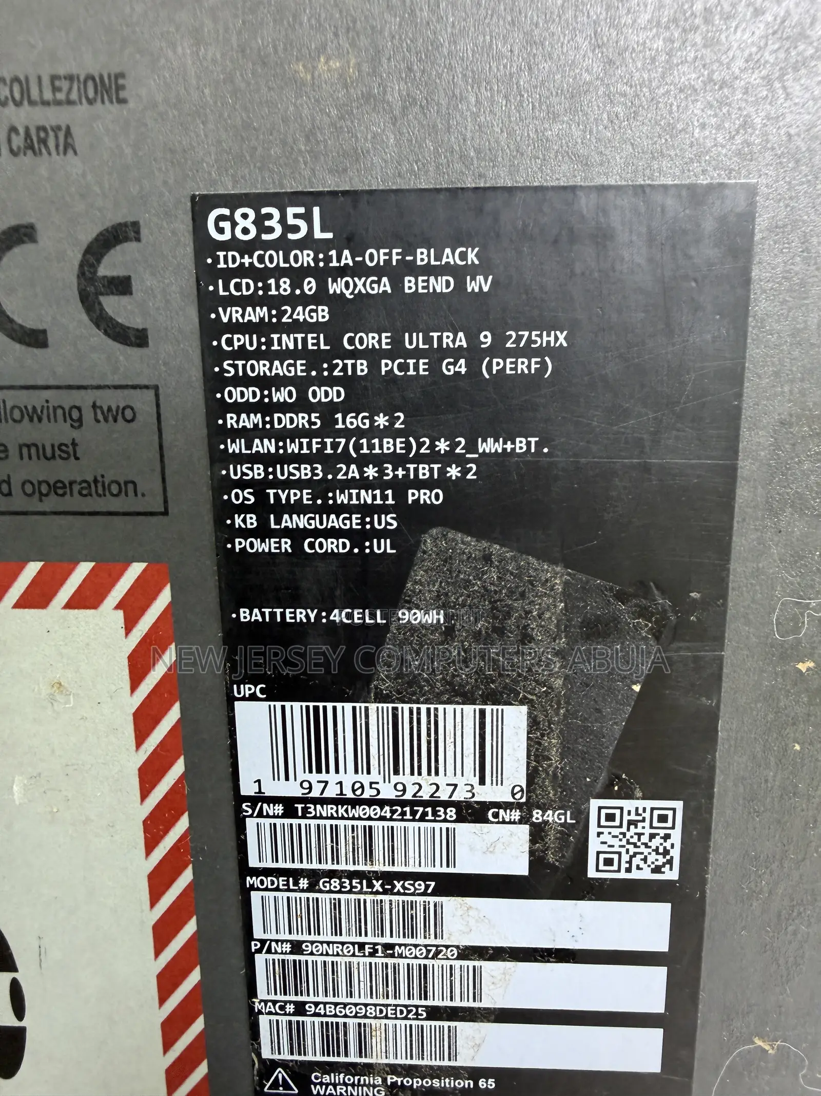 New Laptop Asus ROG Strix SCAR Edition 32GB Intel Core Ultra 9 SSD 2T ...