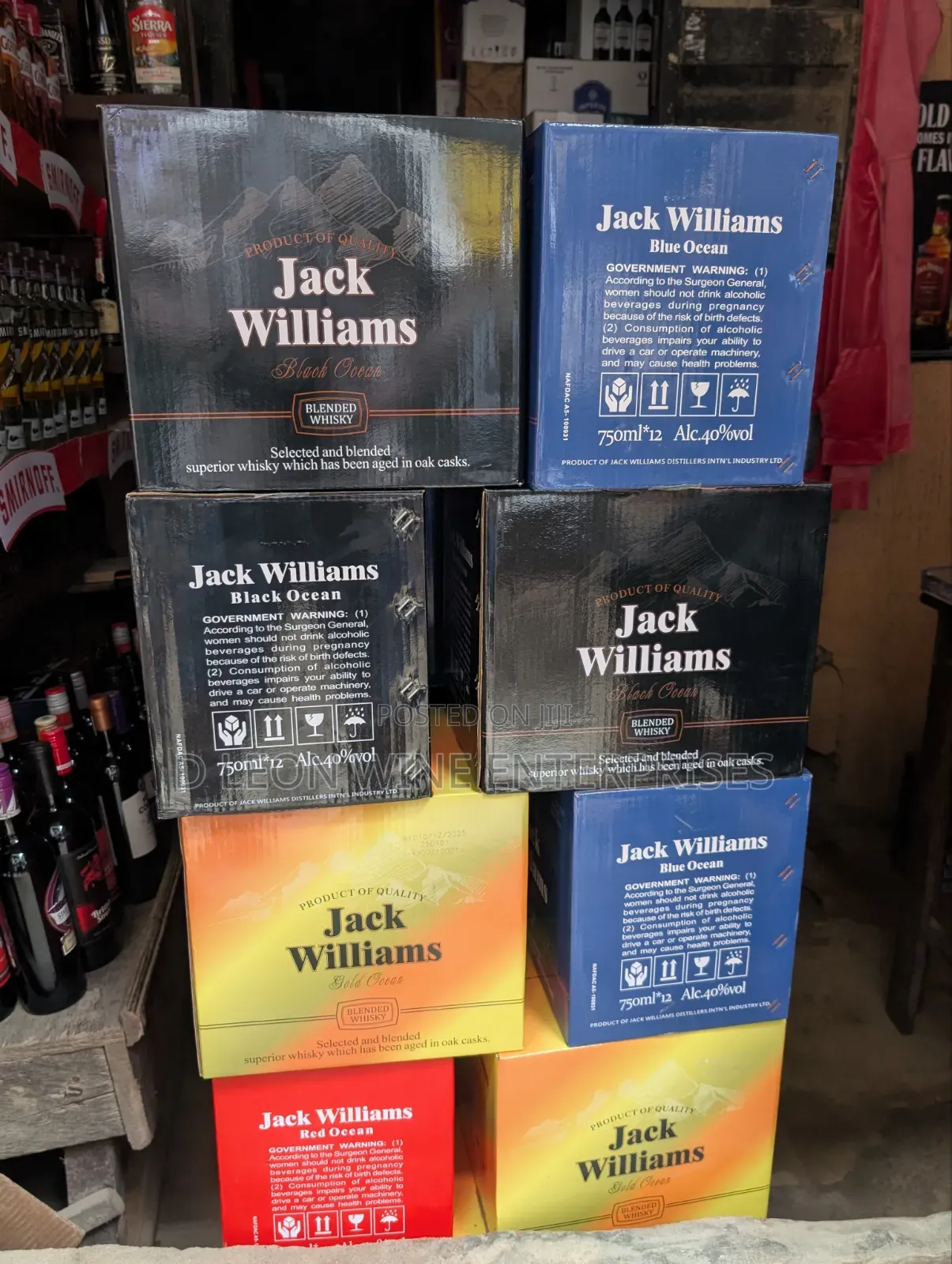 Jack Williams Golden Ocean Cartoon by ( 12 Bottles ) for sale - D LEON ...