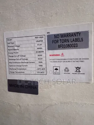 20 KWH Hyper Lithium Battery don siyarwa - DC-TECH Solar Farashi: ₦ ...