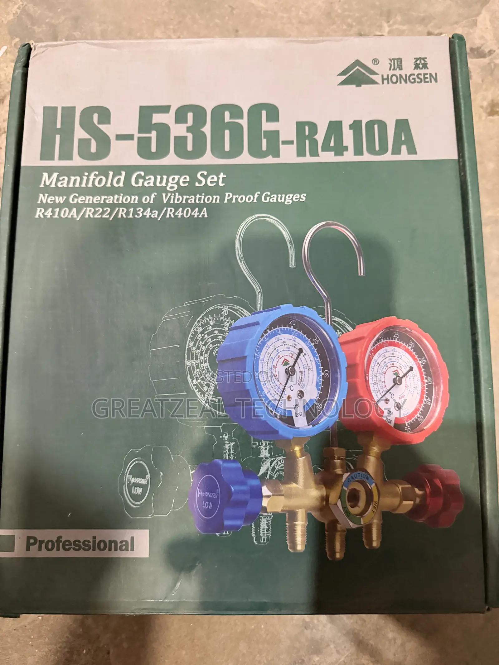 Manifold Gauge Set Hs-536g-R410a for sale - GREATZEAL TECHNOLOGY ...