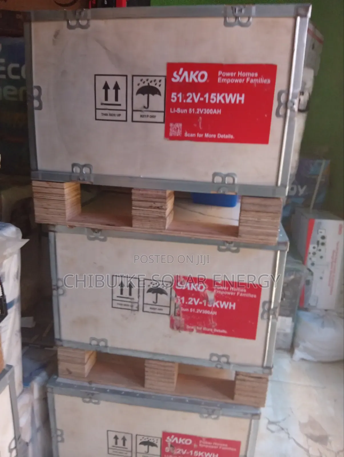 Sako Solar Lithium Ion Batteries 15kwh.51.2v don siyarwa - Chibuike ...