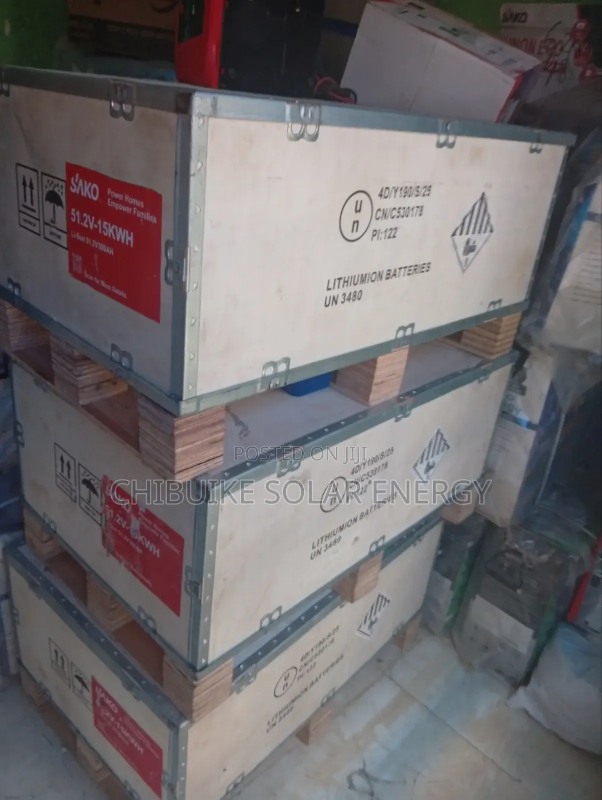 Sako Solar Lithium Ion Batteries 15kwh.51.2v don siyarwa - Chibuike ...