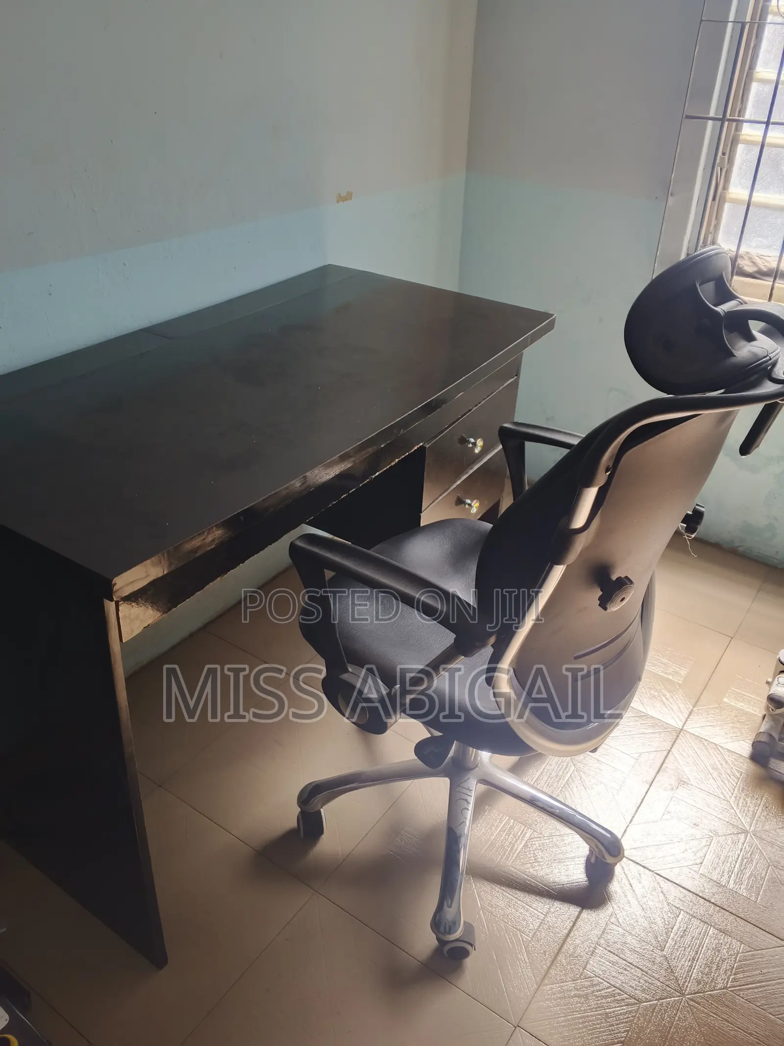 Neatly Used Office Table and Work Chair for sale - Price: ₦ 120,000 on ...
