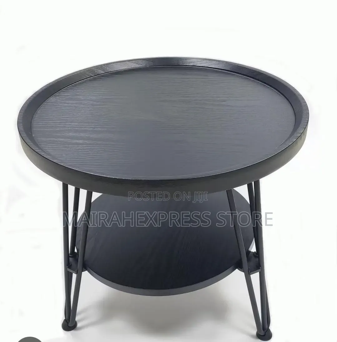 Double Round Black Wooden Coffee Table T361 for sale - Mairahexpress ...