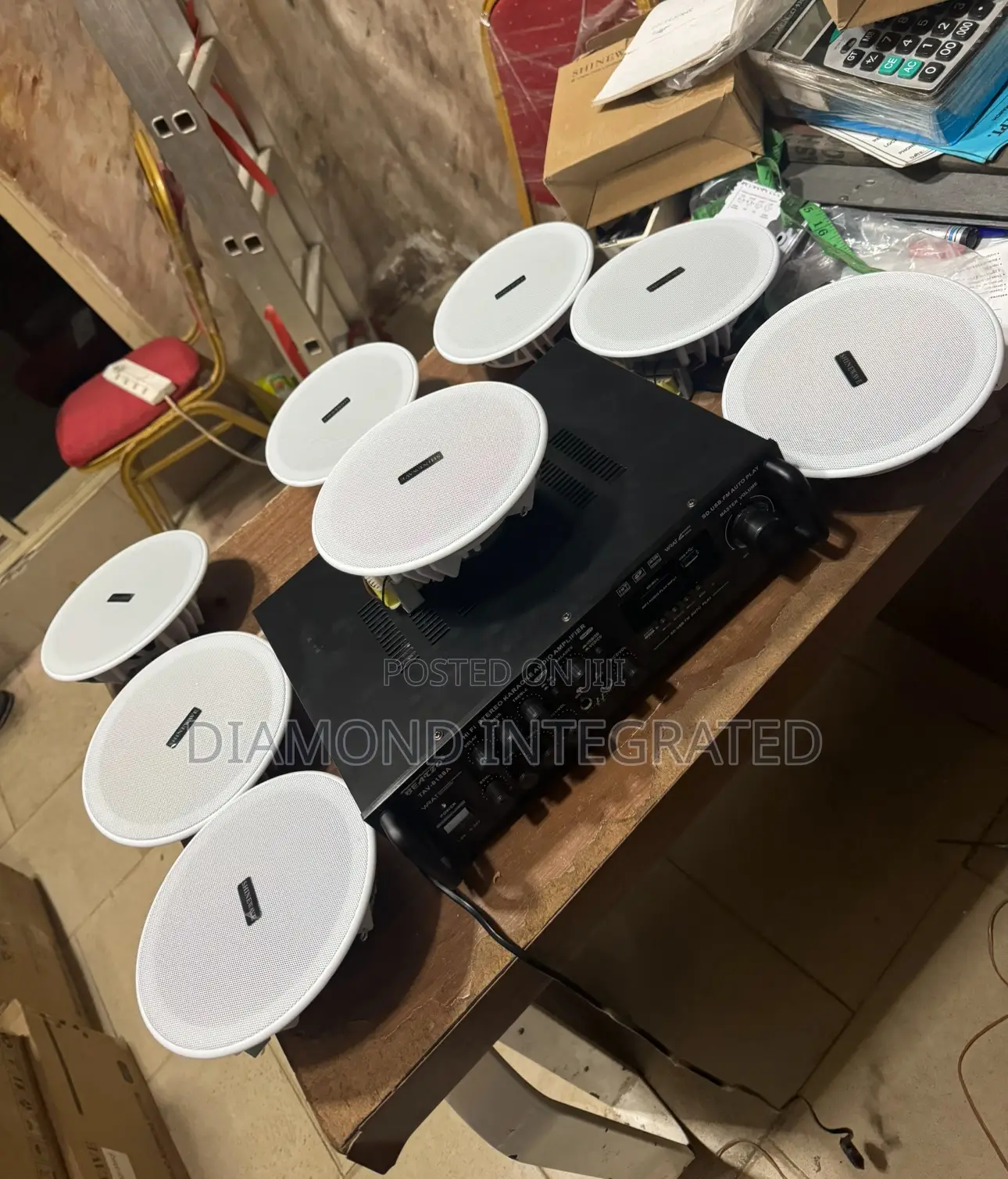 Bluetooth Amplifier With 8 Ceiling Speakers for sale - Diamond ...