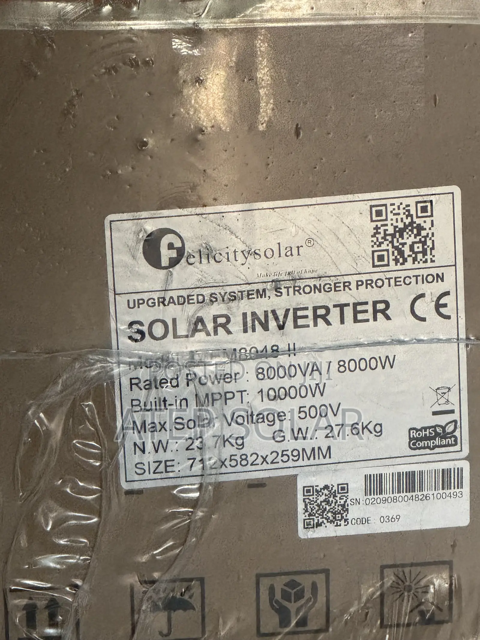 8kva Felicity Hybrid Inverter (Ivem) for sale - ATEP SOLAR Price: ₦ ...