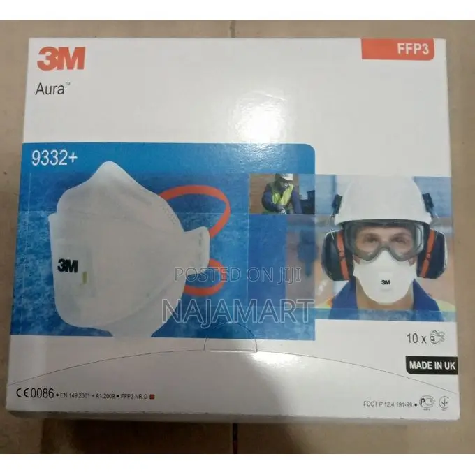 3m Particulate Respirator, Ffp3, 9332+, Nose Mask (10/Pack) for sale ...