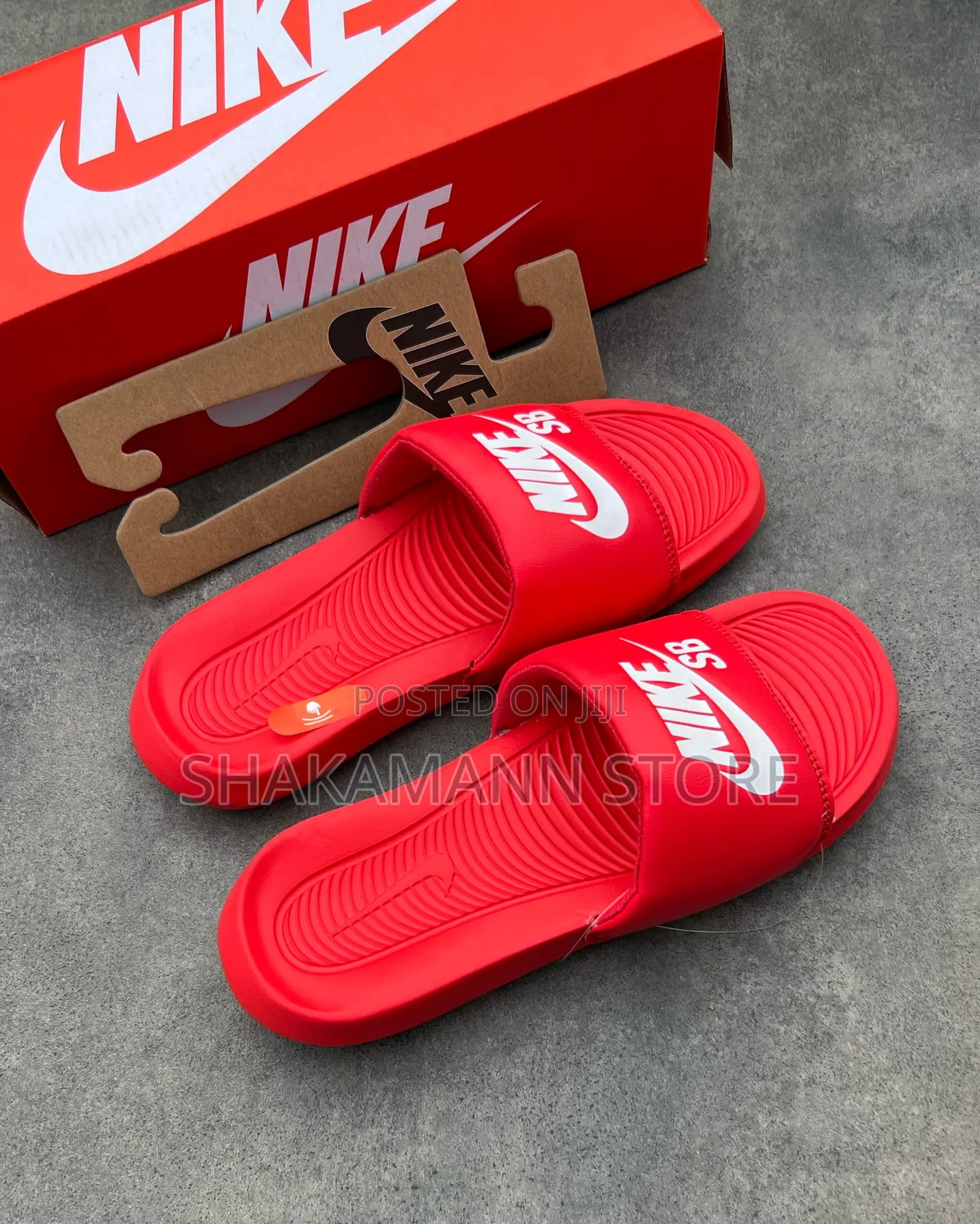 Nike Benassi Slides Triple Red for sale - SHAKAMANN STORE Price: ₦ ...