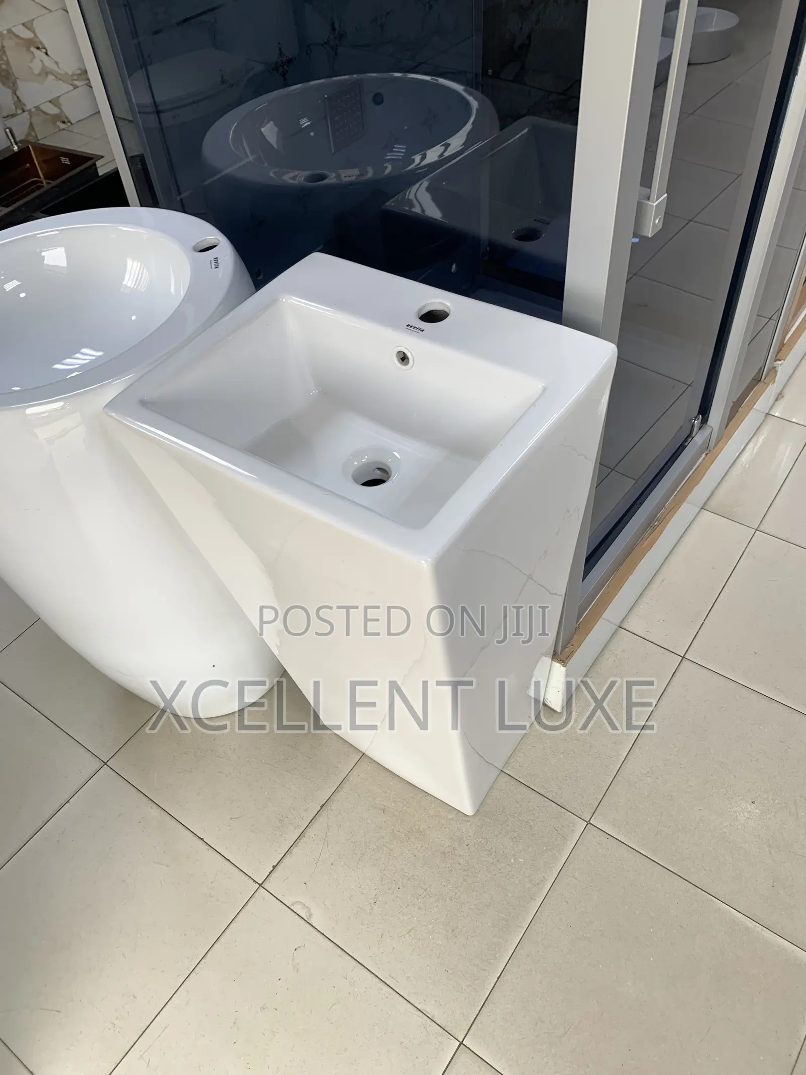 Free Standing Ceramic Wash Hand Basin. With Tap Bench for sale ...