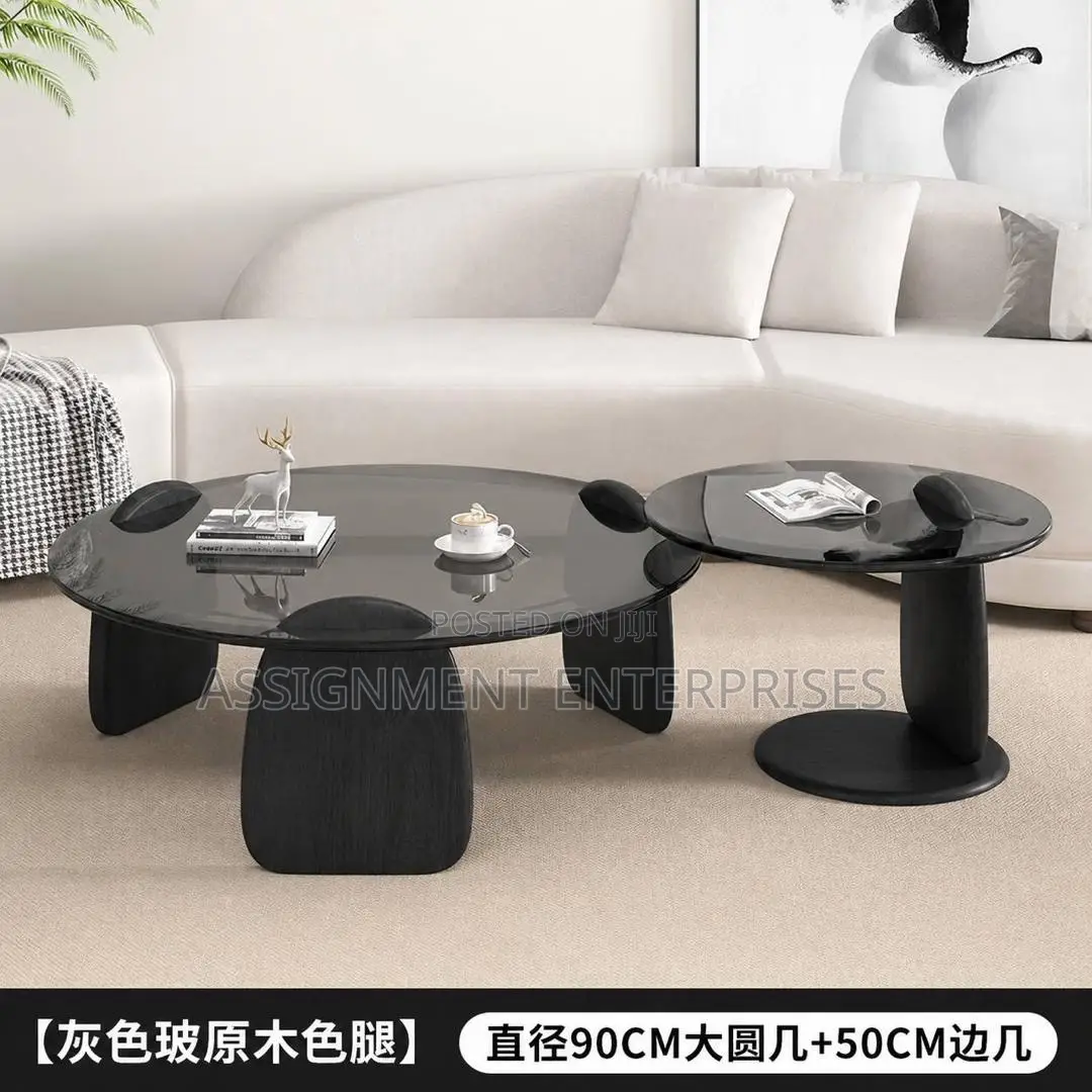 2 in 1 Round Glass Modern Center Table for sale - Assignment ...