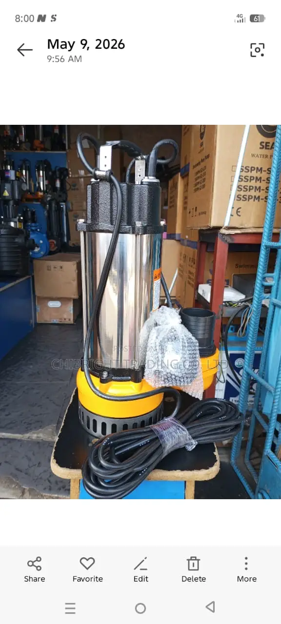 3hp Sea Sewage Submersible Pump for sale - CHIBRIGHT TRADING CO. LTD ...