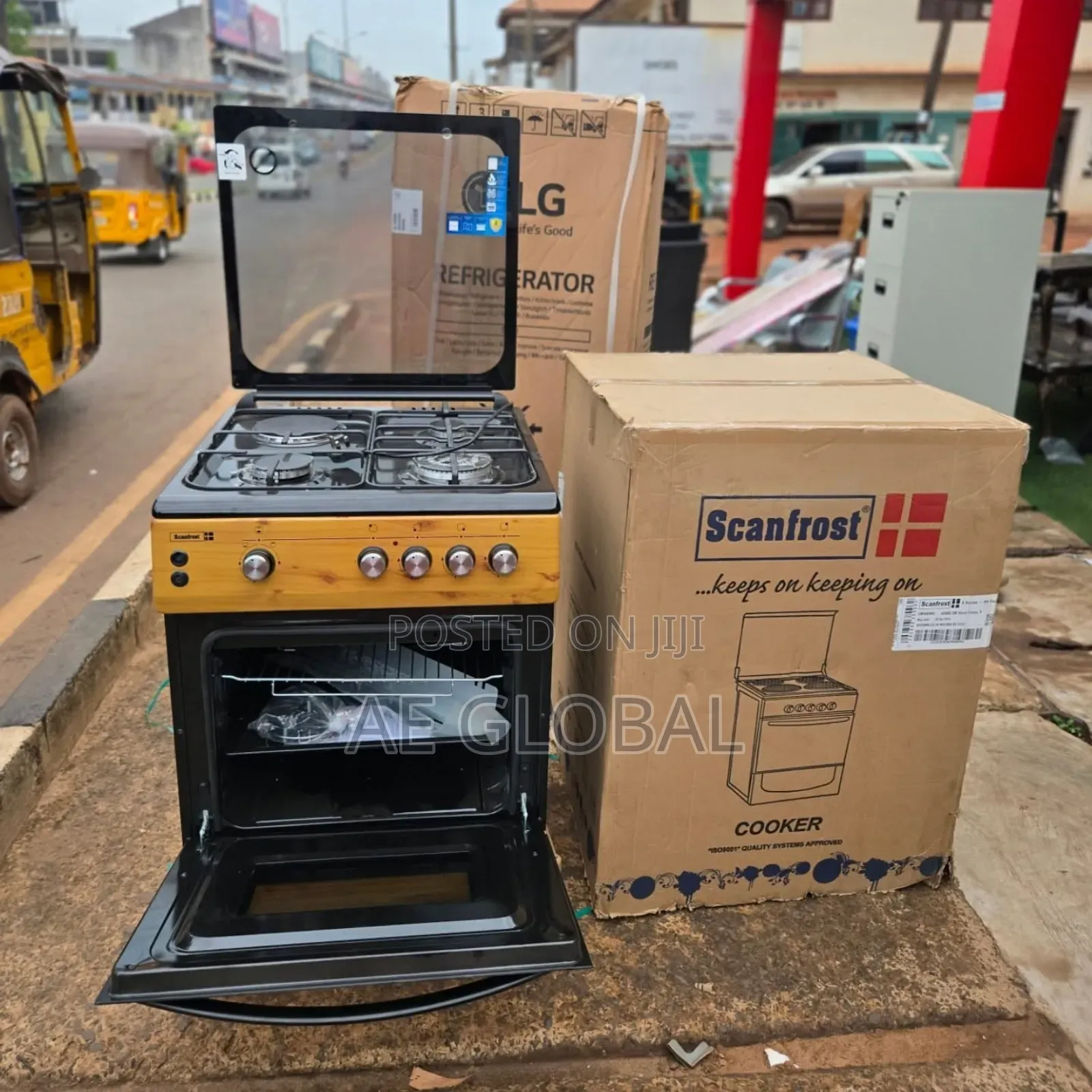 Sscanfrost Standing Gas Cooker Size: 60*60 3 Burner 1 Electric for sale ...