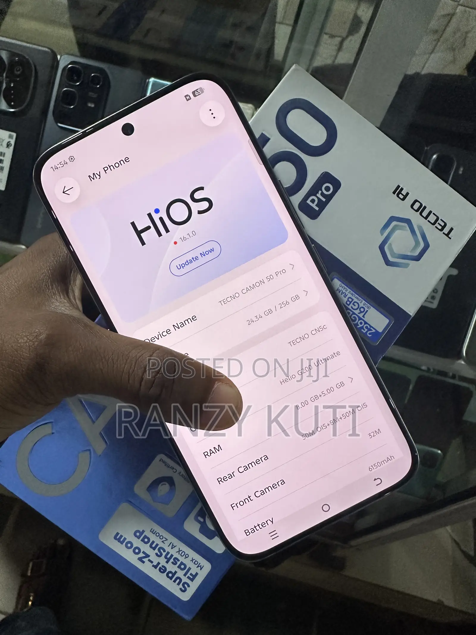 Tecno Camon 50 Pro 256 GB Black for sale - Ranzy Kuti Price: ₦ 465,000 ...
