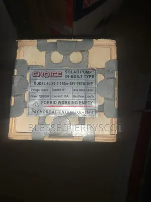 Choice 1hp 750watts 48v Solar Water Pump Available in Stock. for sale ...