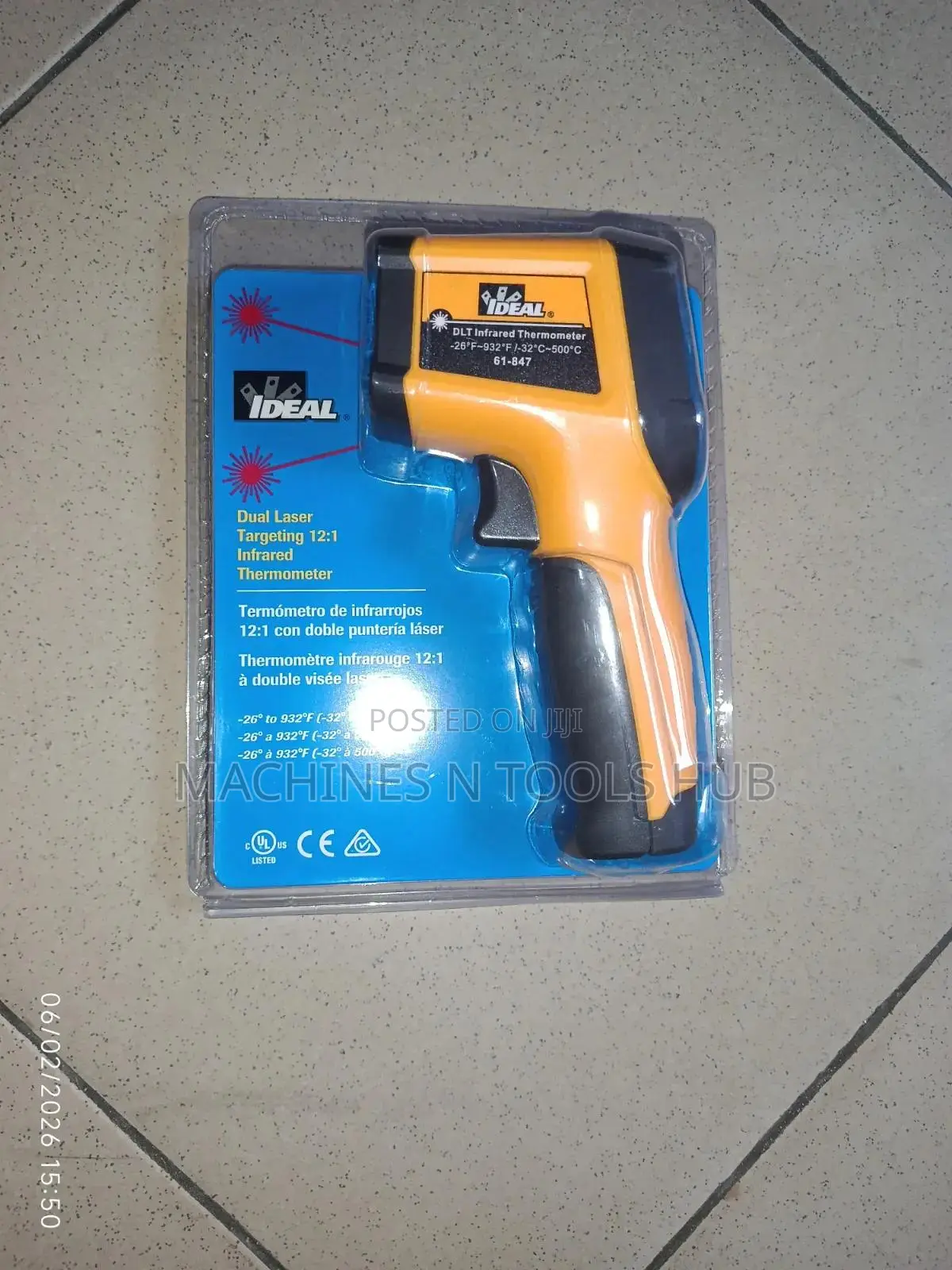 Ideal Industries 61-847 Dual Laser Infrared Thermometer for sale ...