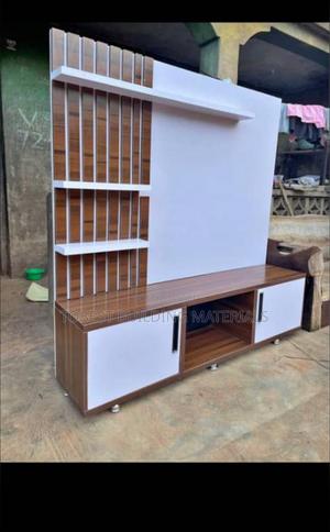 Modern Two-Tone Tv Stand / Entertainment Unit With Shelves for sale ...