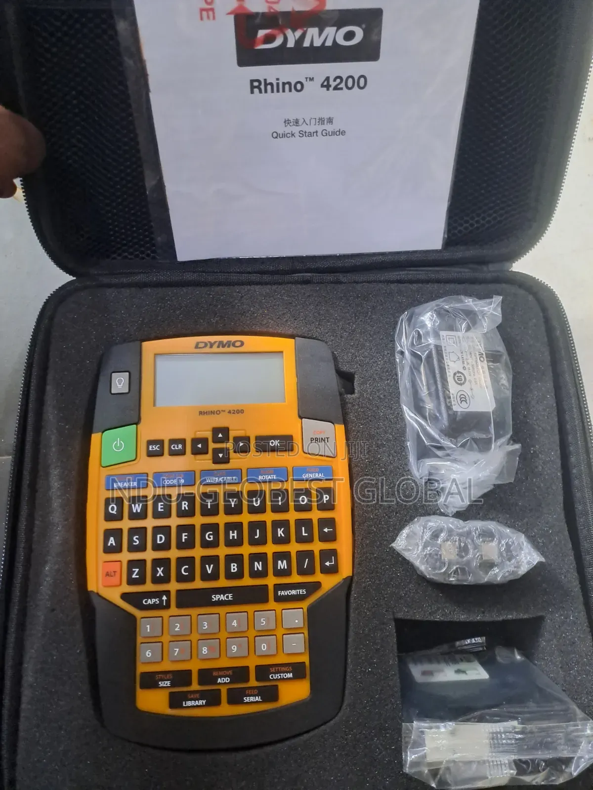 Dymo Rhino 4200 Industrial Label Maker Carry Case Kit - NDU-GEOBEST ...