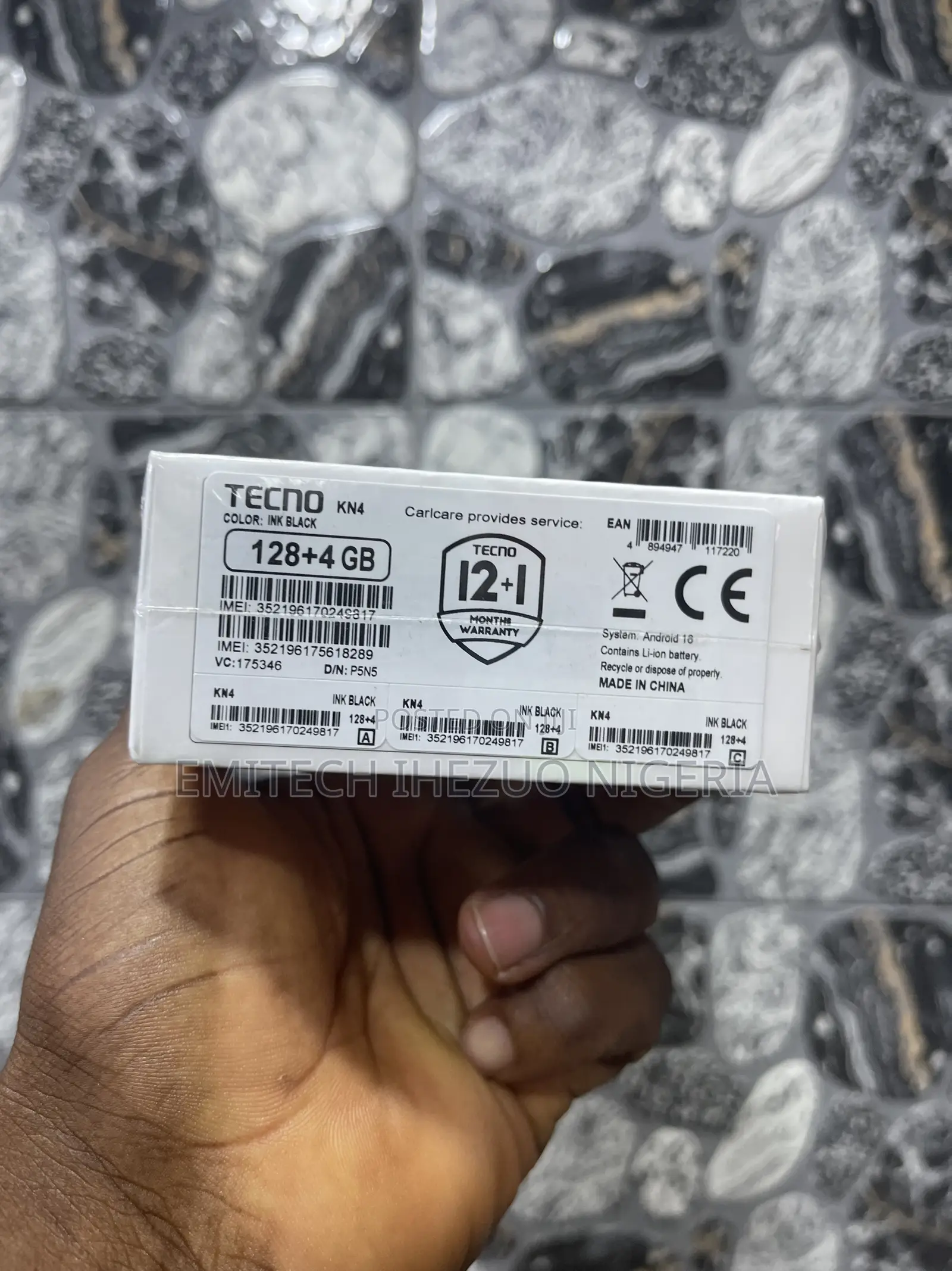 New Tecno Spark 50 128 GB Black - EMITECH IHEZUO NIGERIA LIMITED Price ...