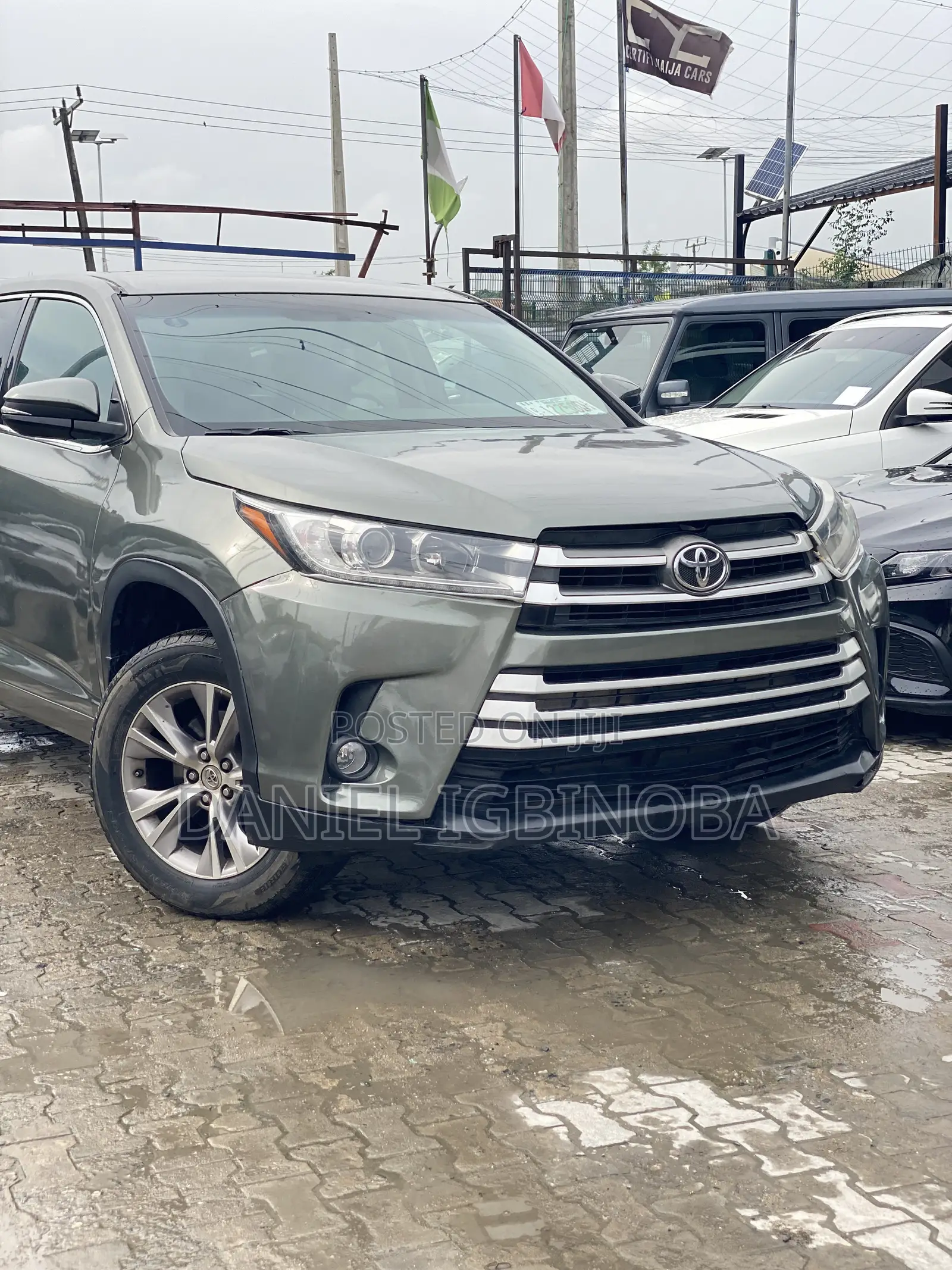 Toyota Highlander LE 4dr SUV AWD (3.5L 6cyl 6A) 2015 Green for sale ...