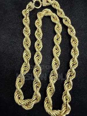 18karat Italian Original Gold Necklace Huge Diamond for sale - Neslon ...