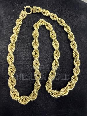 18karat Italian Original Gold Necklace Huge Diamond for sale - Neslon ...