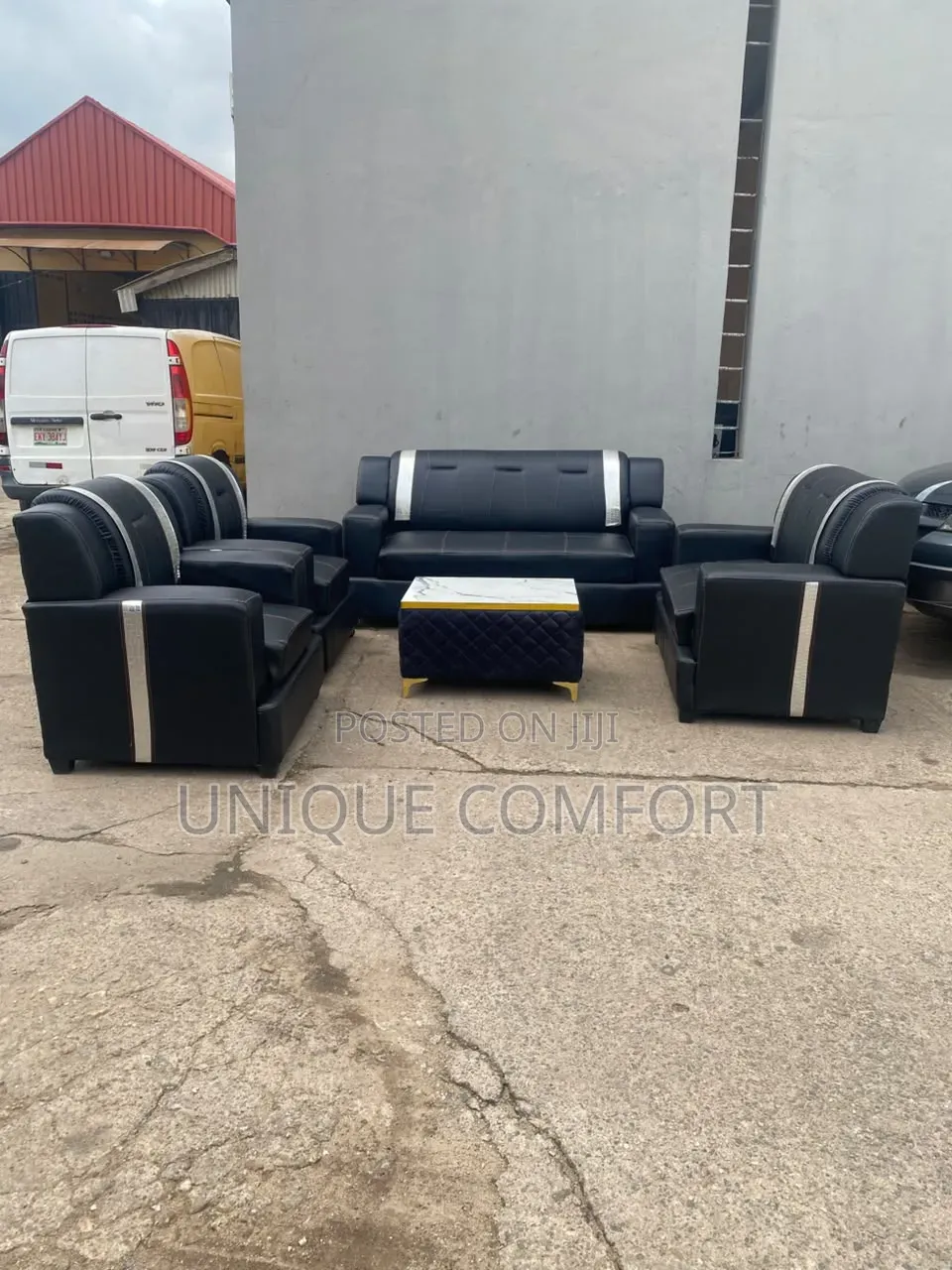 Brand New 7 Seaters Original Leather Sofa With Center Table - Unique ...