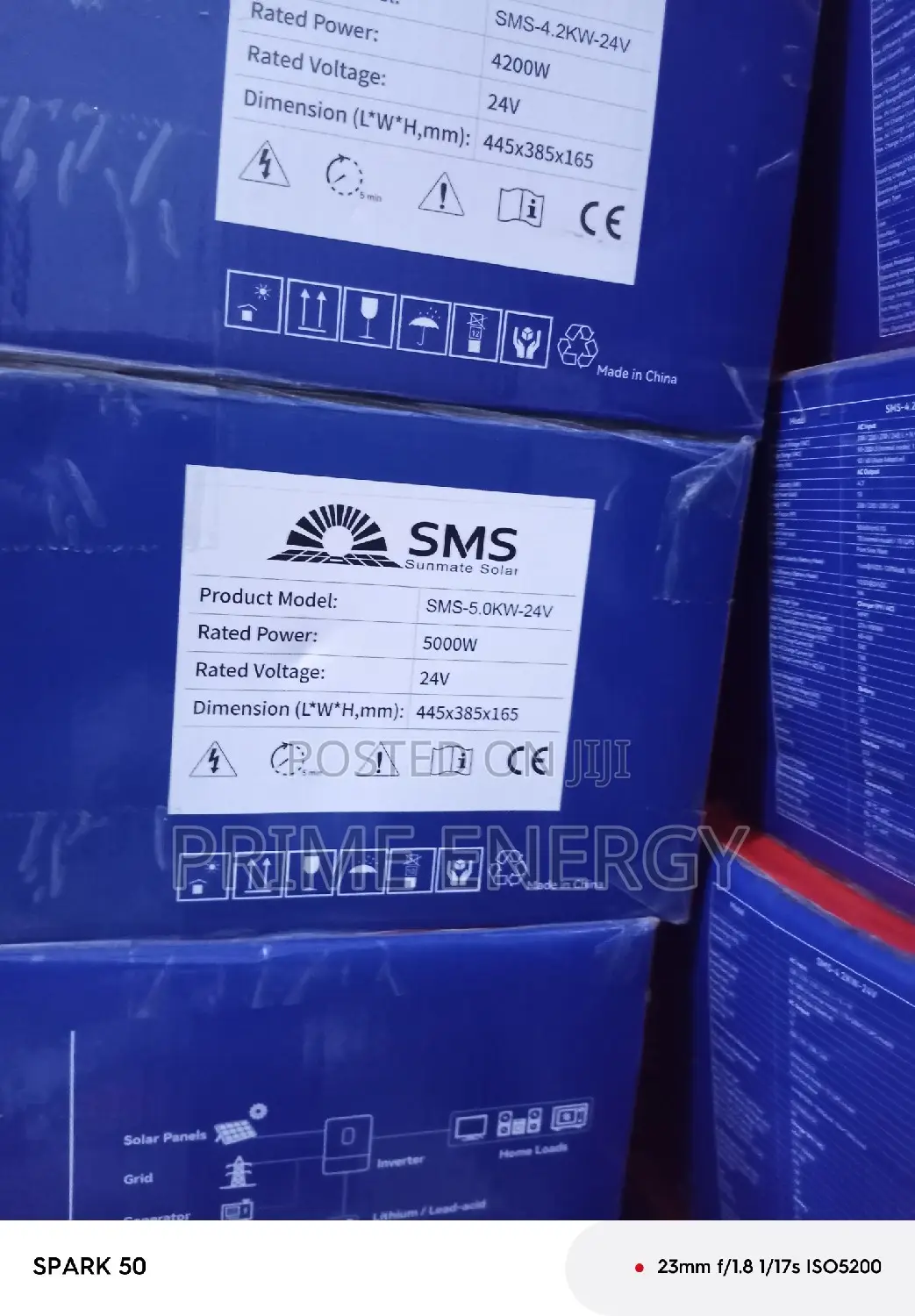 Brand New SMS Sunmate Pure Sine Wave 5kva 24v Solar Inverter for sale ...