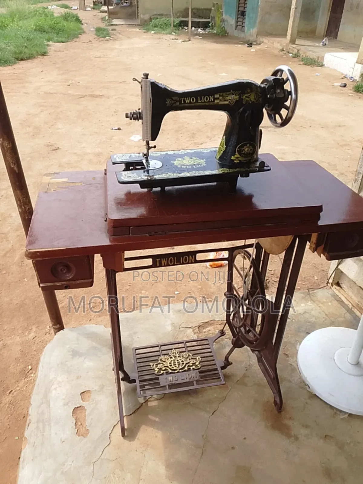 Neatly Used Two Lion Manual Sewing Machine With Leg for sale - Morufat ...