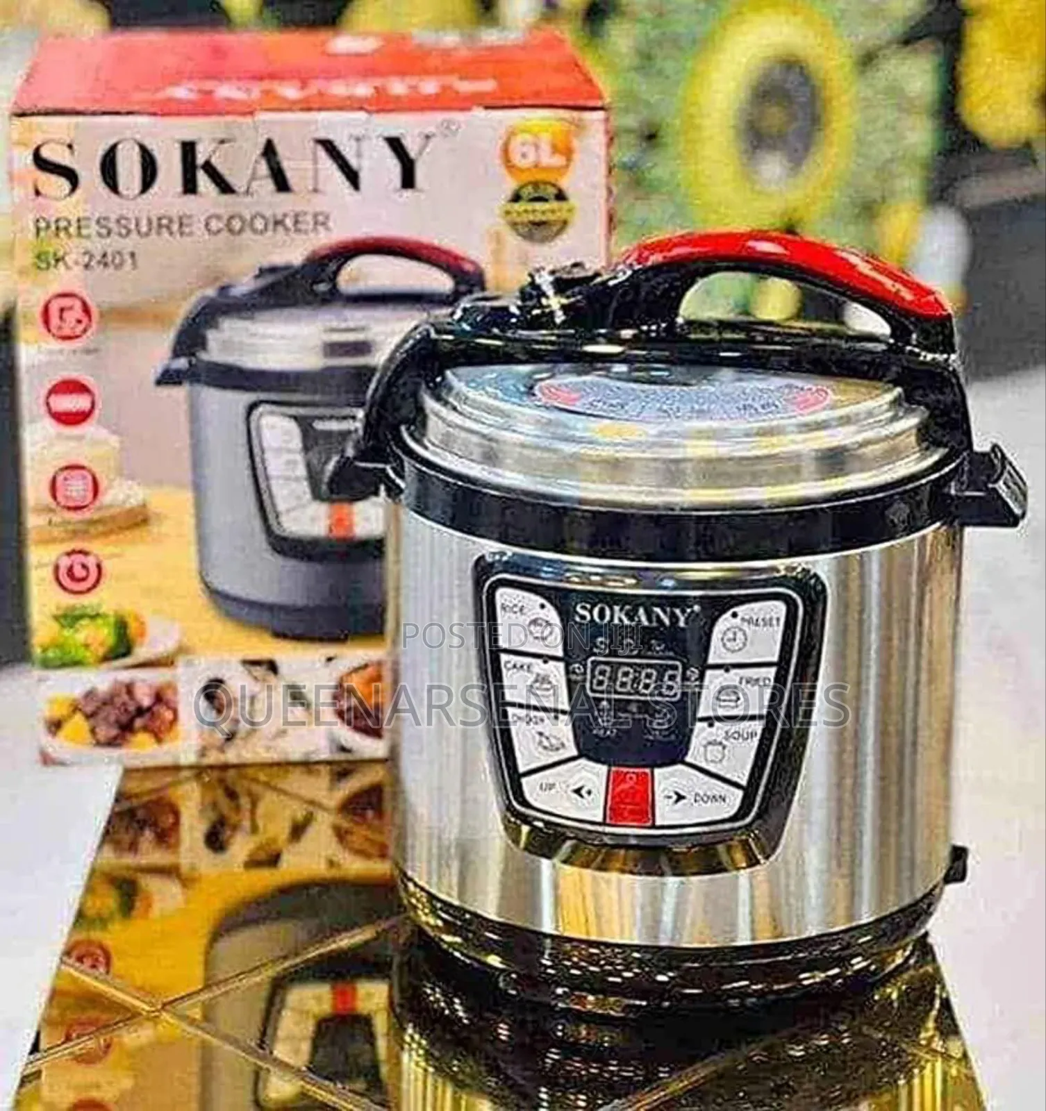 6l Sokany Electric Pressure Cooker - QueenArsenal Stores Price: ₦ ...