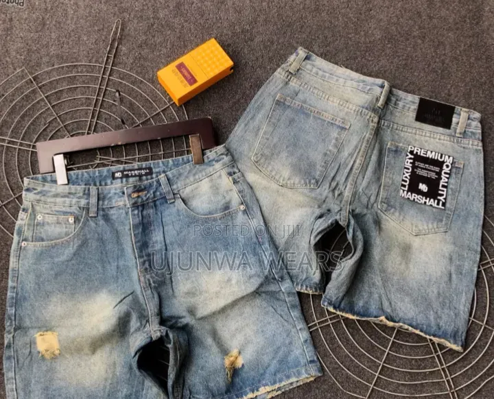 Men's Denim Baggy Jorts - Ujunwa wears Price: ₦ 15,000 on Jiji.ng [Agege]