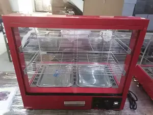Commercial Two Plate Snacks Warmer Display Cabinet ...