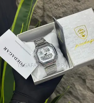 Poedagar Digital Pure Steel Strap Watch - Tegafashionapparel Price: ₦ ...