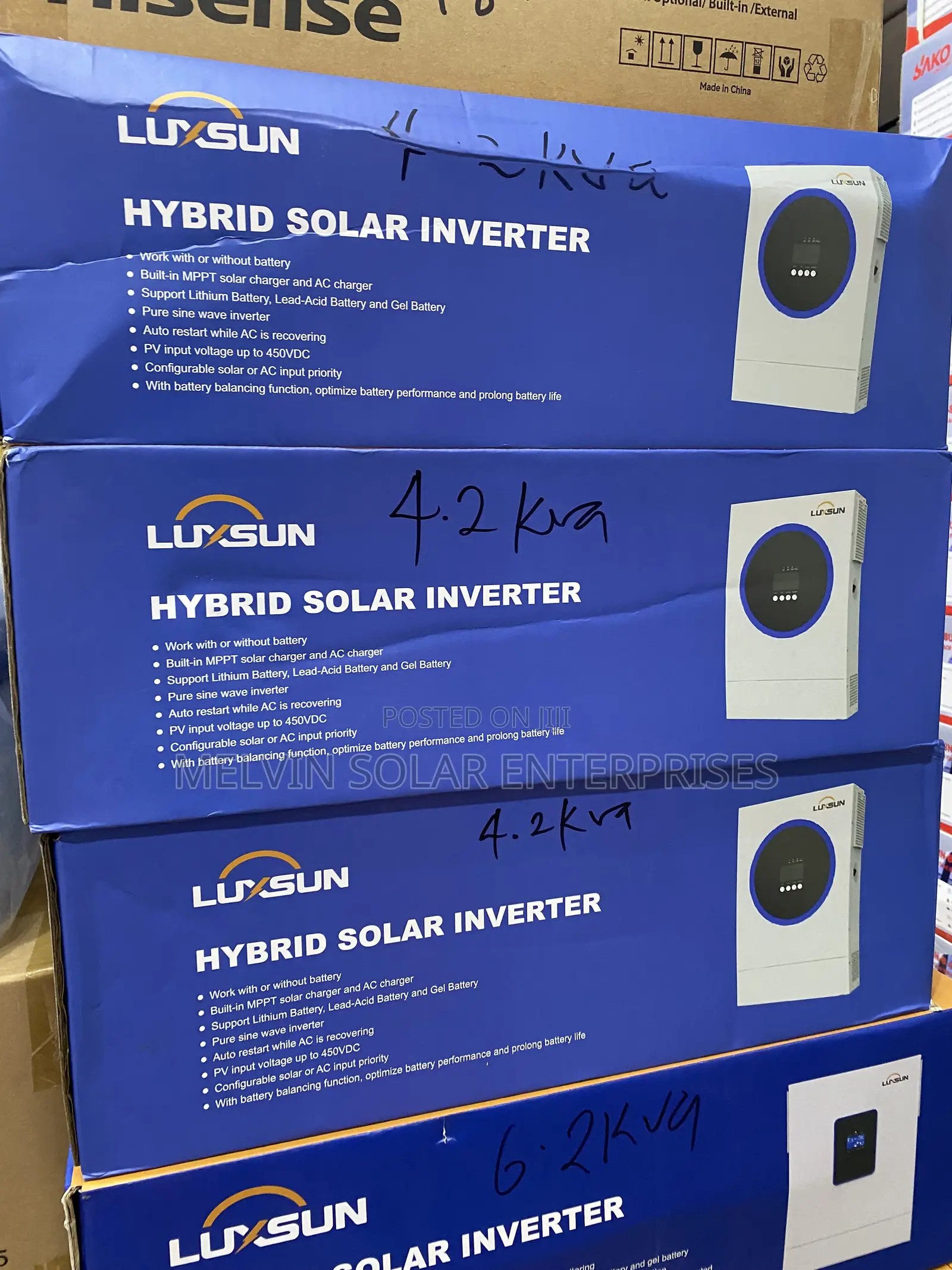 4.2kva 24v Luxsun Solar Hybrid Pure Sine Wave Inverter Available ...