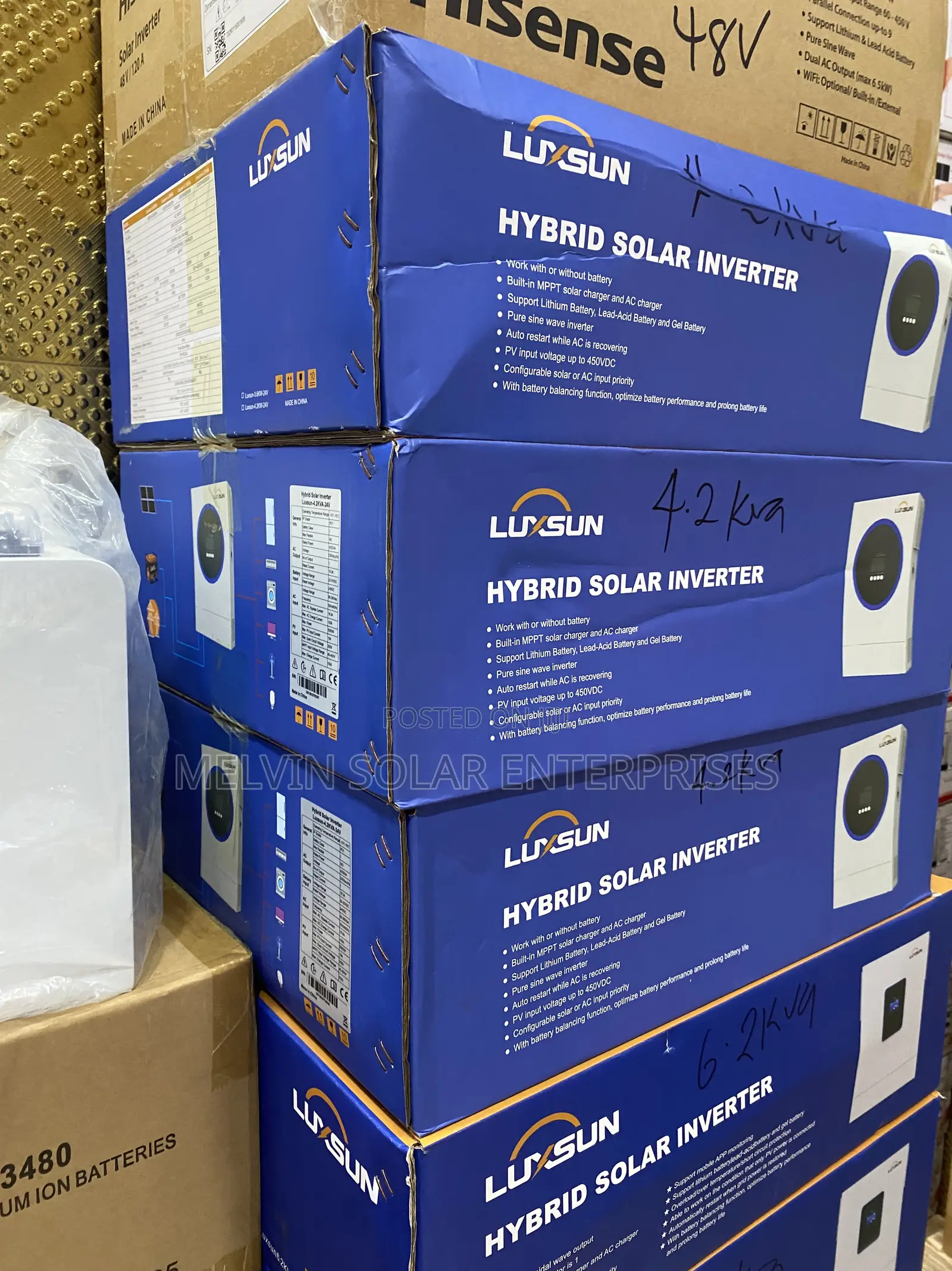 4.2kva 24v Luxsun Solar Hybrid Pure Sine Wave Inverter Available ...