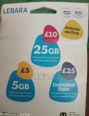 Uk Usa Physical Sim Card Available - Blessed Price: ₦ 20,000 on Jiji.ng ...