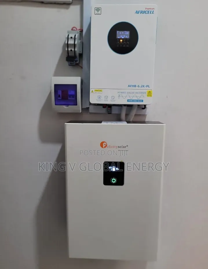 Solar System 6.2kva/48v Hybrid Inverter+10kwh/48v Lithium Battery ...