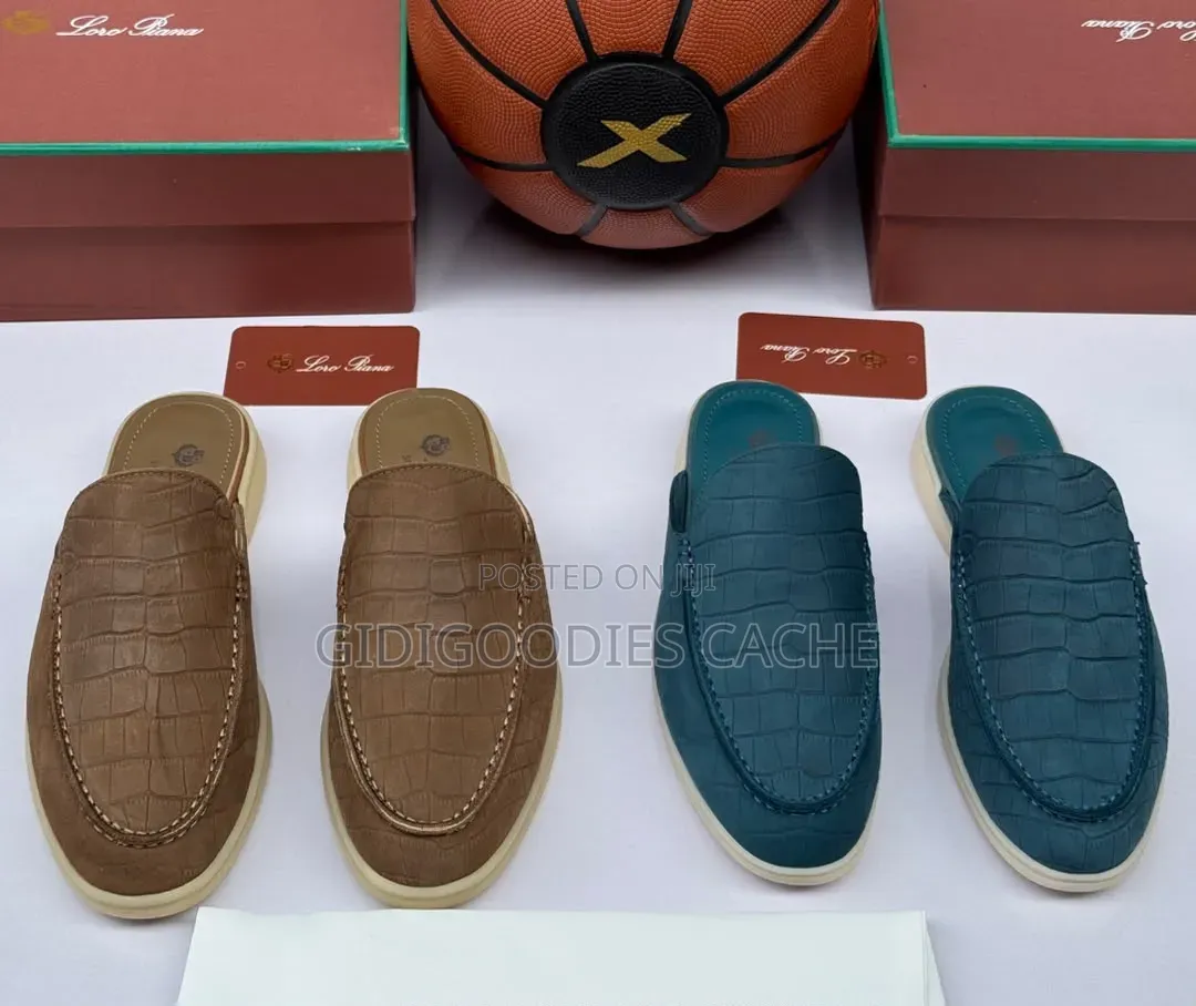 Loro Piana Summer Walk Croc-Embossed Mules 40-46 - Gidigoodies Cache ...