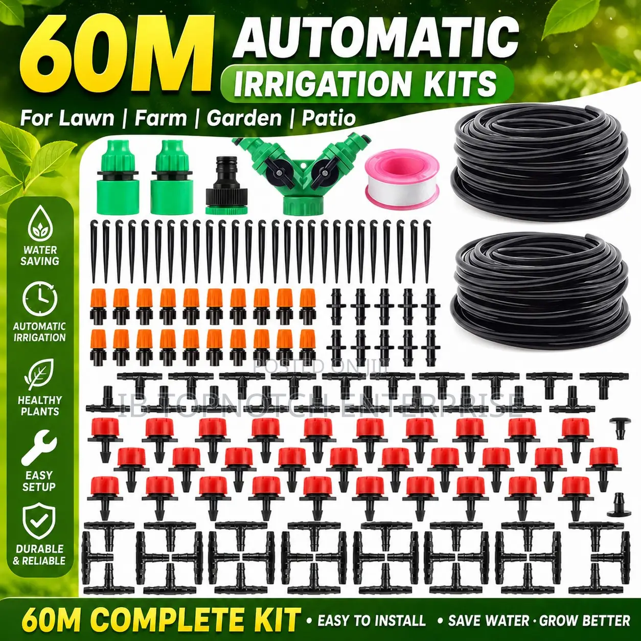 Water More, Work Less With the 60m Automatic Irrigation Kit - IB ...