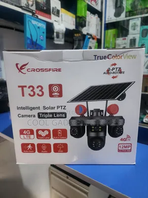 Crossfire T33 (V380) Intellegent Solar PTZ Camerz Tripple Lens - Cool ...