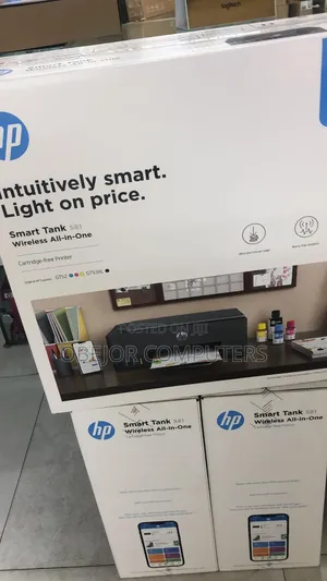 Hp Smart Tank 581 Wireless All in One Cartridge Free Printer - Obejor ...