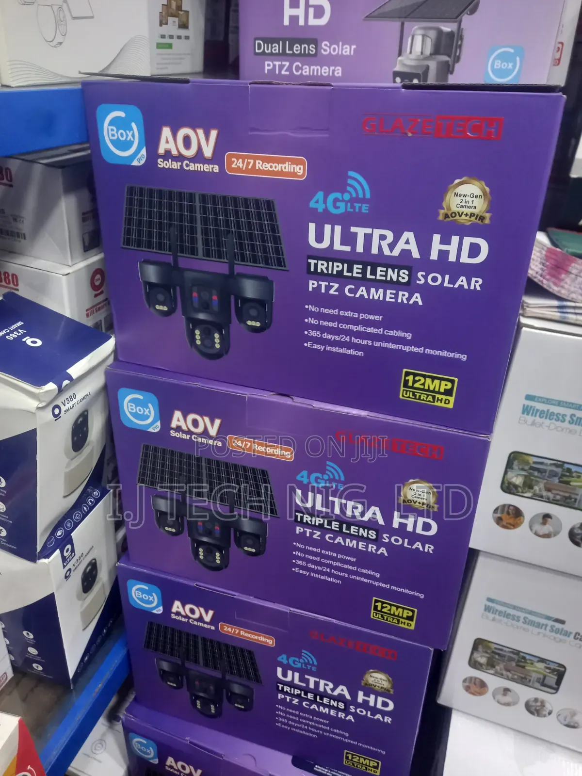 Ubox 3 Lens 4g PTZ Solar Camera - I.J TECH NIG. LTD Price: ₦ 125,000 on ...