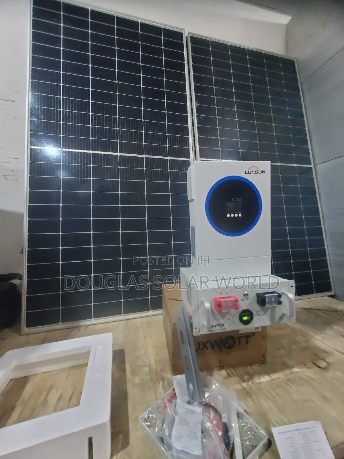 Complete Inverter Setup 4.2kw/3kwh All-in-One 2unit 650w Solar Panel ...