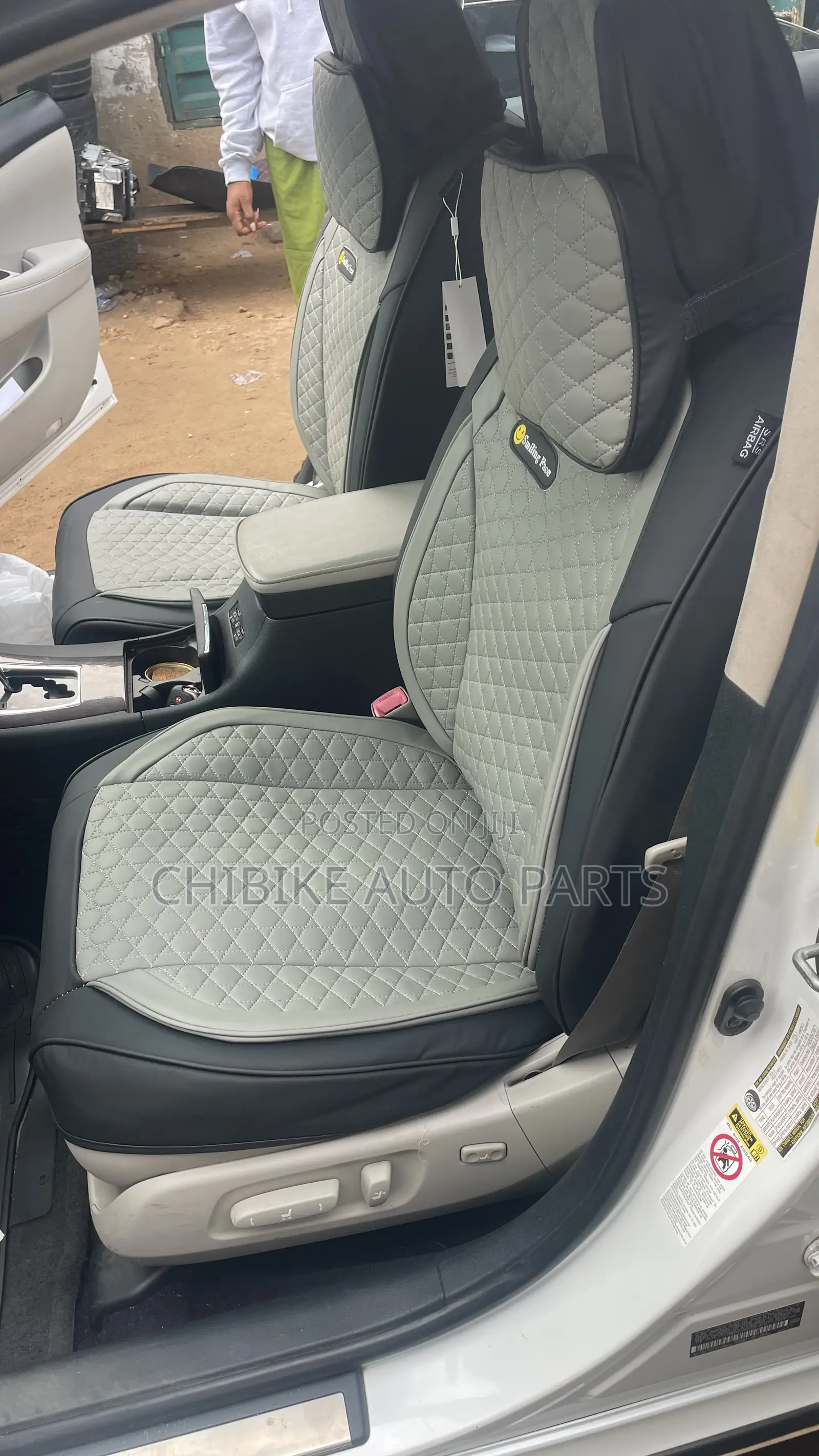 Smile Face Leather Seat Cover - CHIBIKE AUTO PARTS INVESTMENT Price: ₦ ...