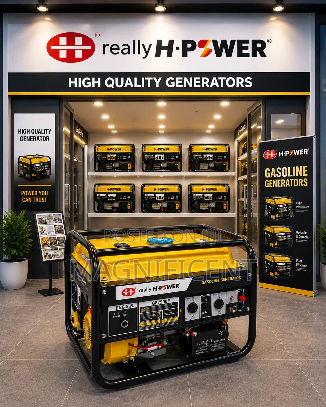 4kva H-Power Gasoline Generator High Quality, Durable Efficient Powe ...