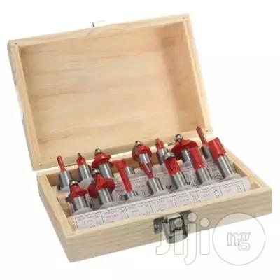 15 Pieces - 1/2 Inch Shank Tungsten Carbide Router Bit Set in Lagos ...