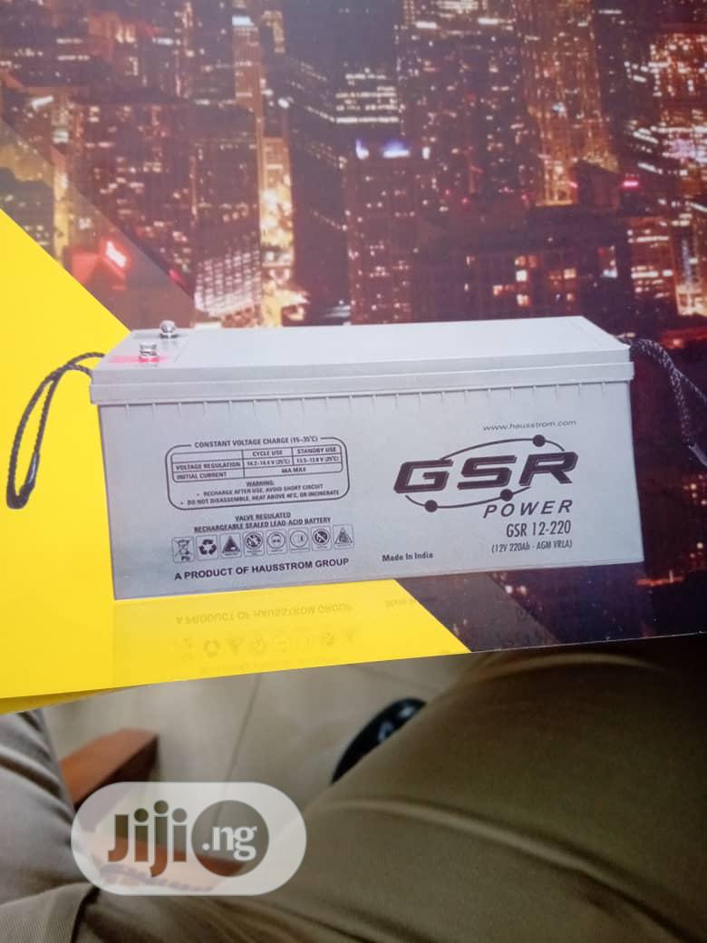 GSR Deep Cycle Battery AGM 12v220ah in Ikeja - Solar Energy, Siltech ...