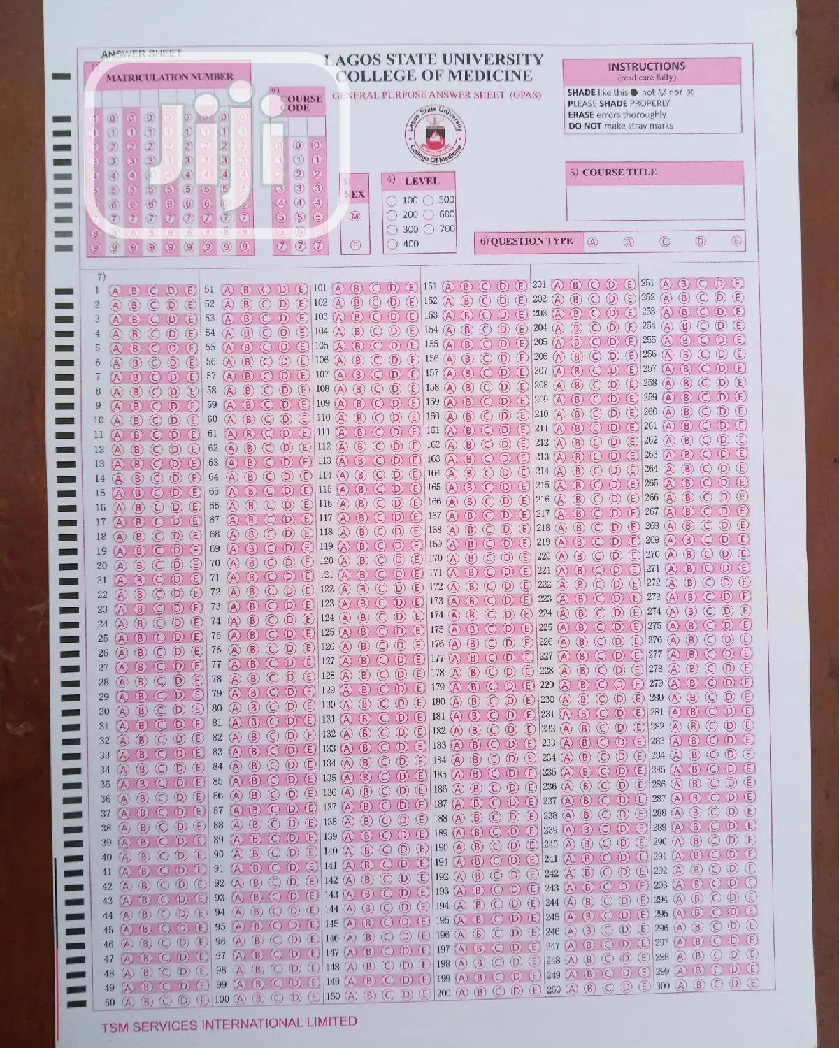 Optical Mark Reader (Omr) Scanners and Answer Sheets in Agege ...
