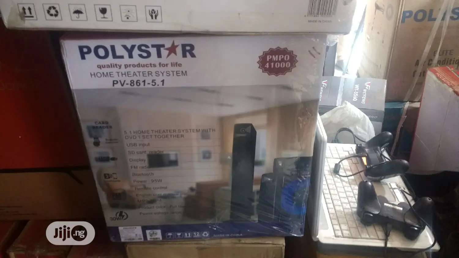 Polystar 5.1ch DVD/Bluetooth Home Theater System (Pv-861-5.1 - Moteadez ...