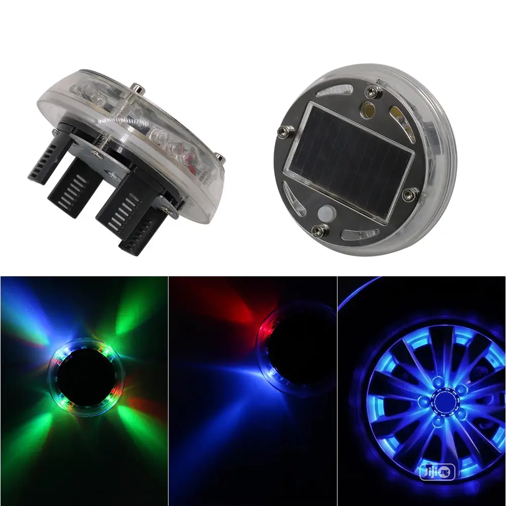 Car 4pcs Wheel Solar Light Hub Bulb Tire Tyre Valve Cap Lamp in Ikoyi ...